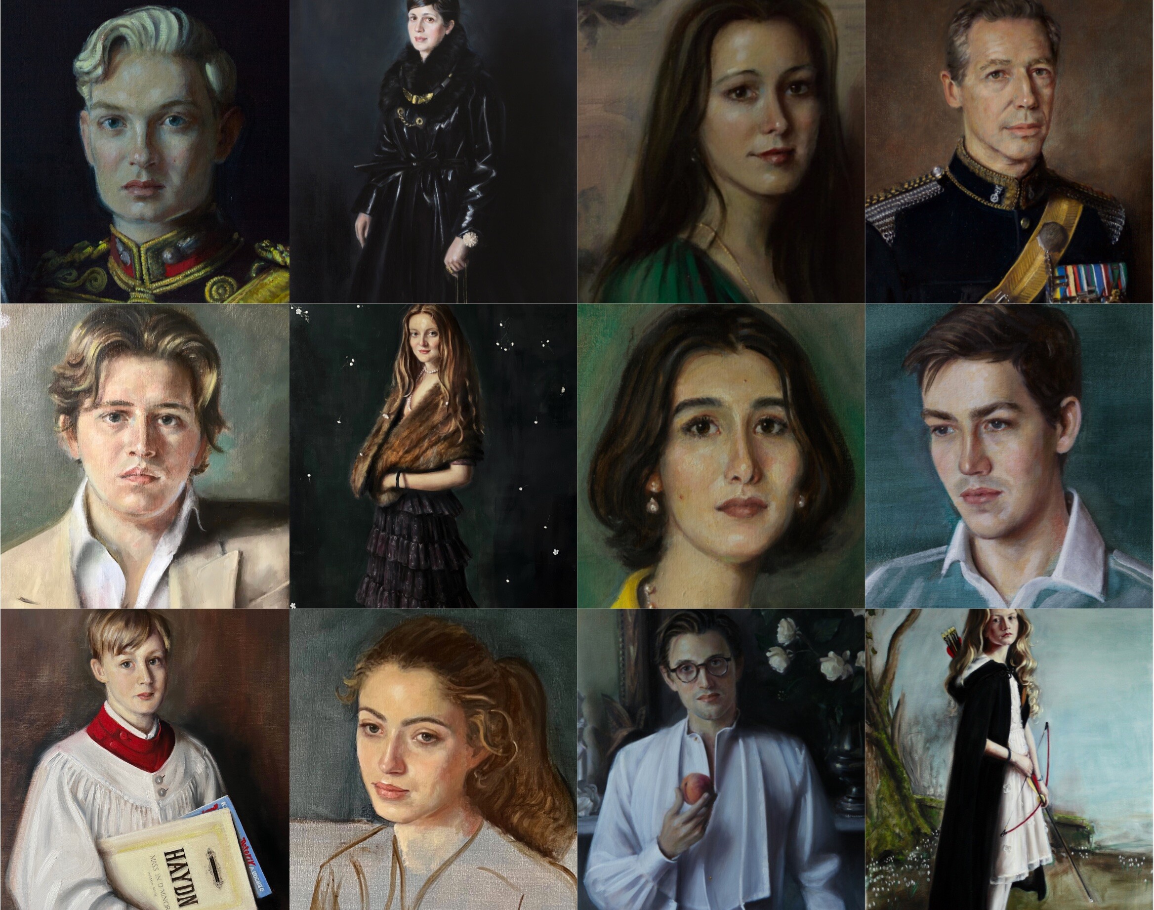 English Portraiture - Formal portrait paintings in oils undertaken by ...
